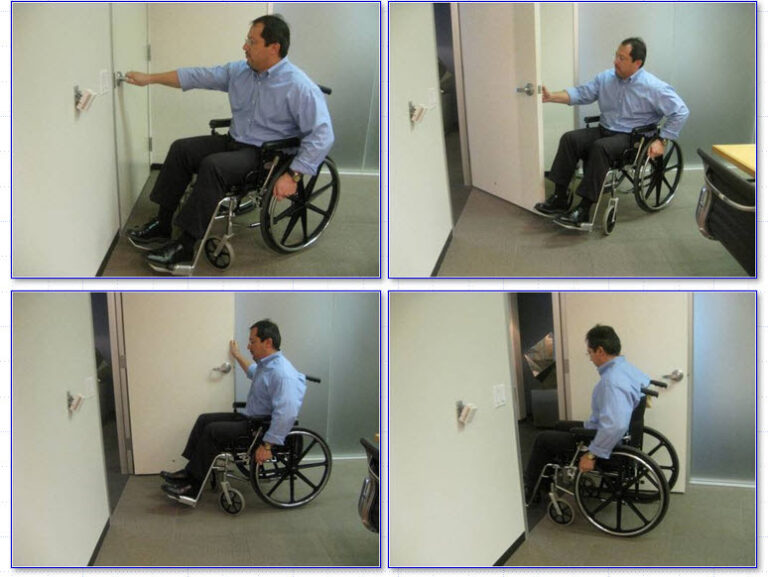 Door maneuvering clearance Abadi Access